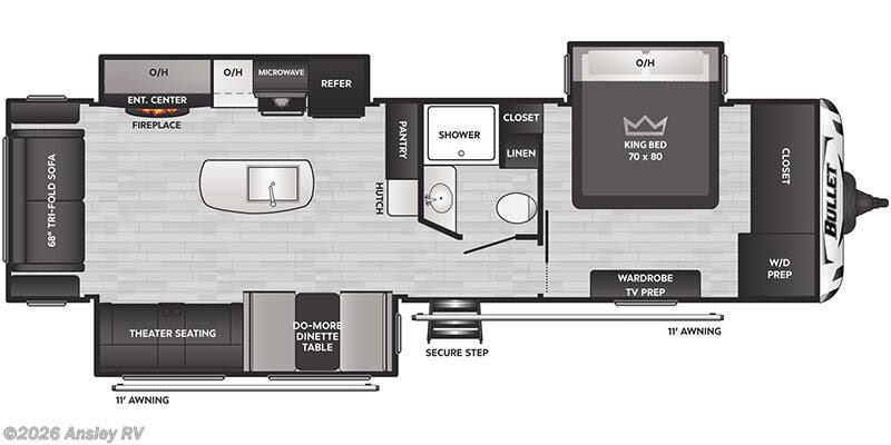 2026 Keystone Bullet Premium 310RES RV for Sale in Duncansville, PA ...