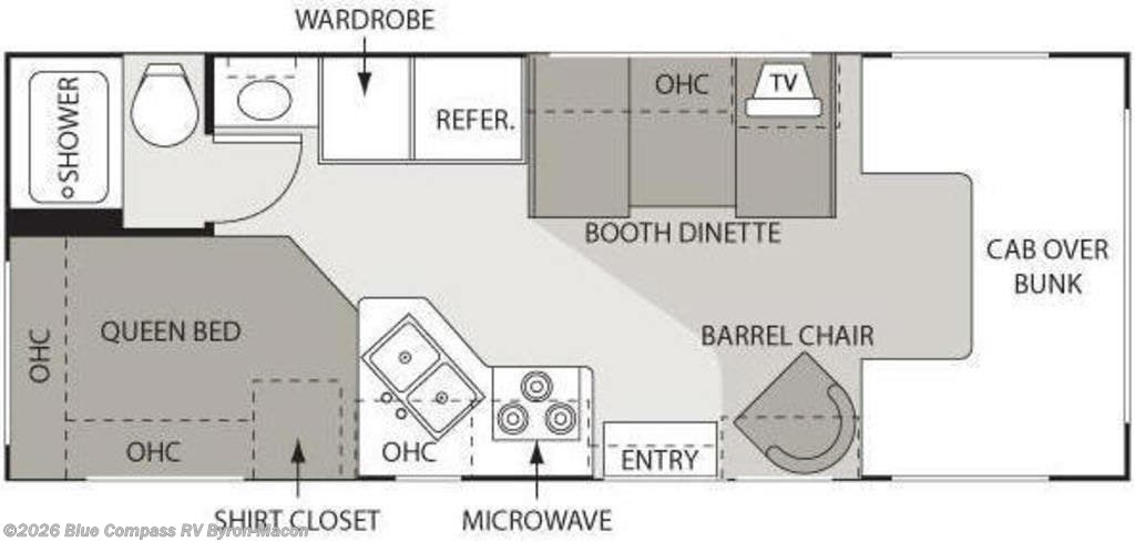 2015 Thor Motor Coach Four Winds Majestic 23A Ford RV for Sale in Byron ...