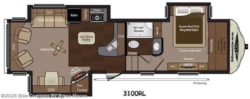 2014 Keystone Montana 3100 RL RV for Sale in Byron, GA 31008 | CT230577 ...