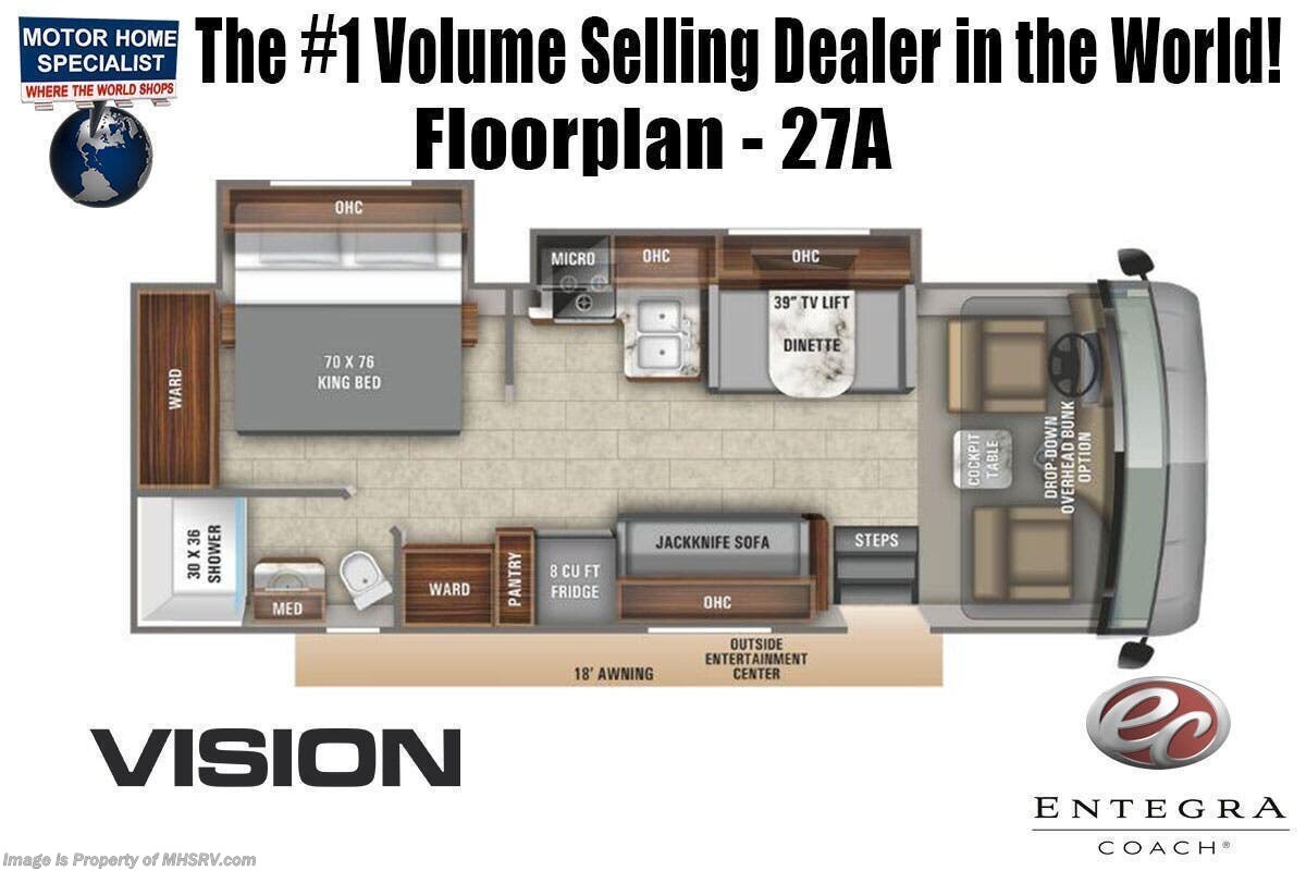 2022 Entegra Coach Vision 27A RV for Sale in Alvarado, TX 76009 ...