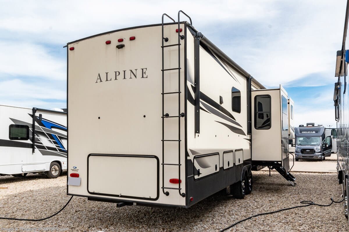2020 Keystone Alpine 3701FL Bath & 1/2 Model W/ King Bed, Stack W/D, Theater Seats & More