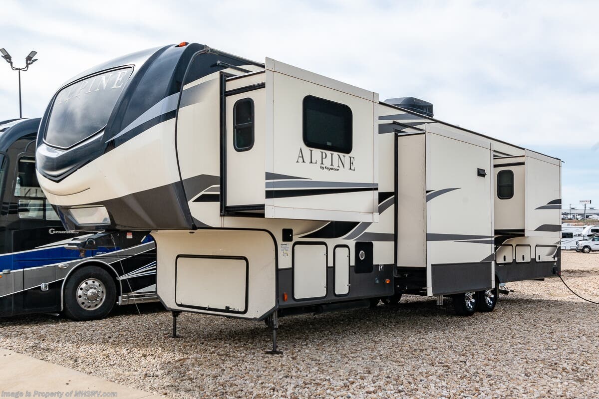 2020 Keystone Alpine 3701FL Bath & 1/2 Model W/ King Bed, Stack W/D ...