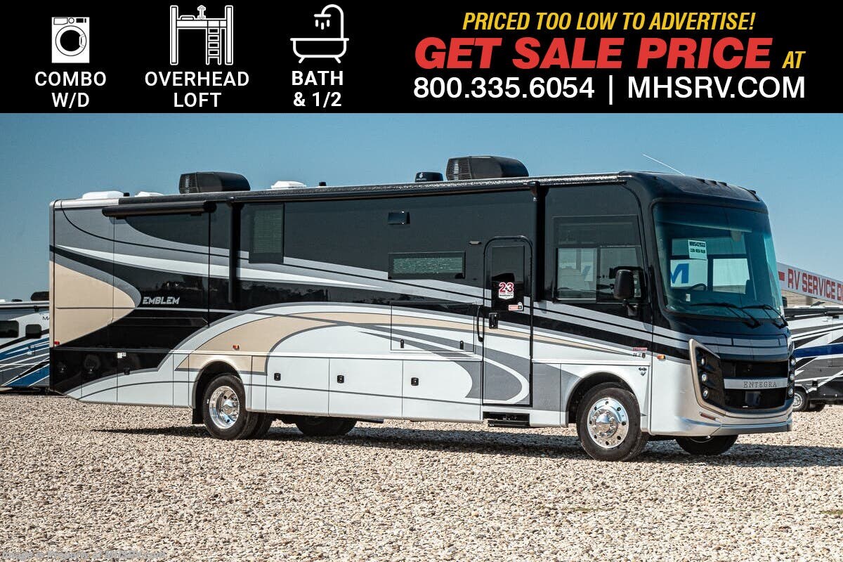 2025 Entegra Coach Emblem 36U Bath & 1/2 RV W/ Washer/Dryer, Fireplace ...