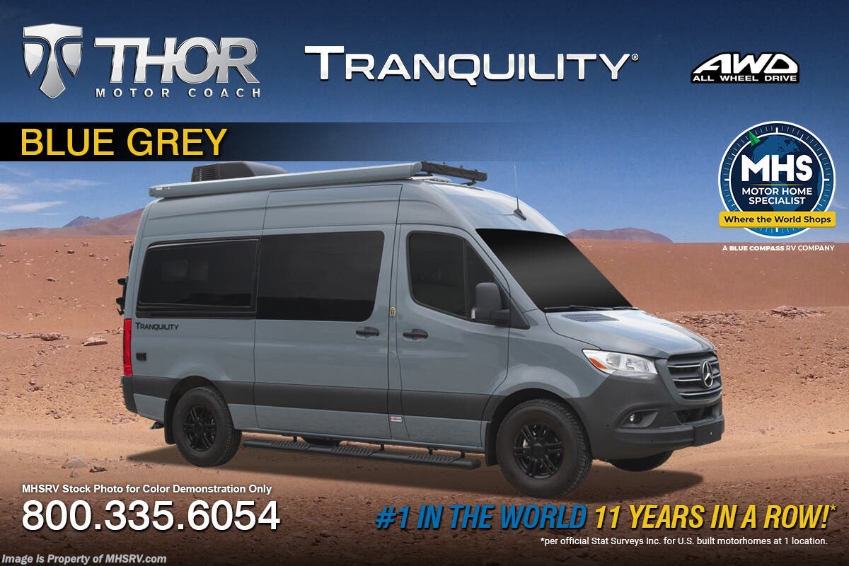 2025 Thor Motor Coach Tranquility 19M AWD Sprinter W/ Bike Rack, Lith Batt, Off Road Tires ...