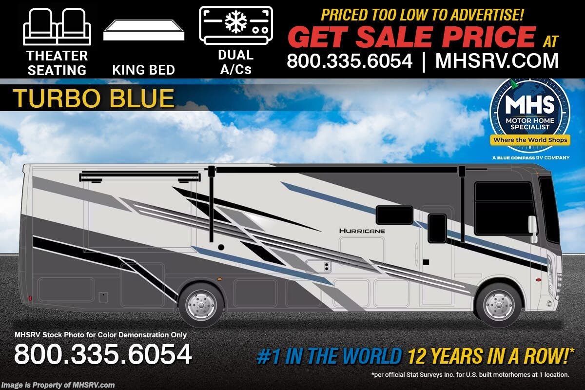 2026 Thor Motor Coach Hurricane 35R W/ King Bed, Theater Seats, Solar ...