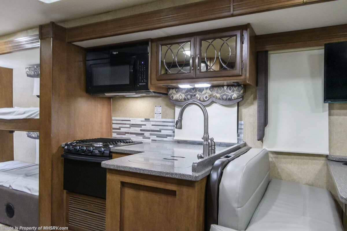 2015 Thor Motor Coach Four Winds Super C 35SB Bunk Model RV W/ Solar, King Bed, Auto Leveling ...