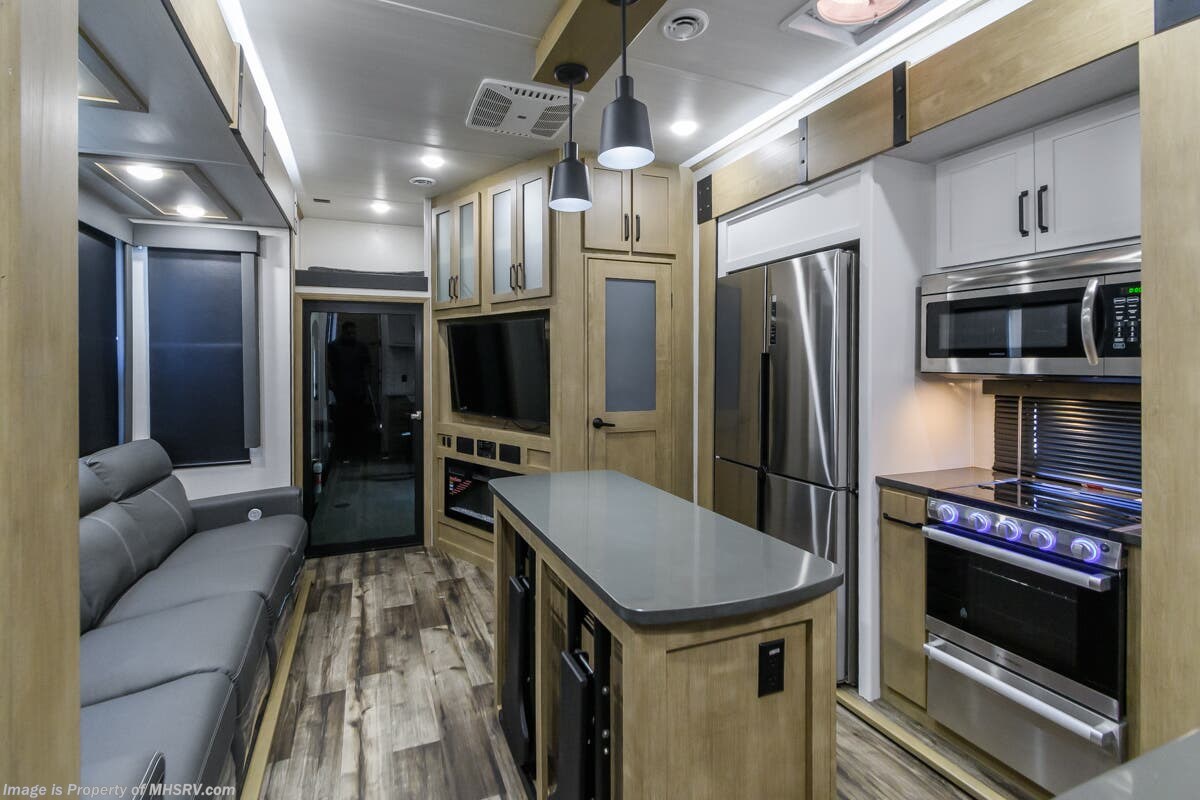 2022 Keystone Raptor 415 Bath & 1/2 5th Wheel Toy Hauler W/ Fireplace ...
