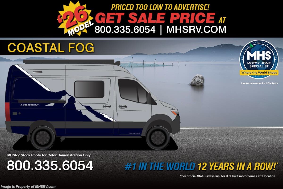 2026 Entegra Coach Launch 19YG AWD Sprinter W/ Starlink, Workstation ...