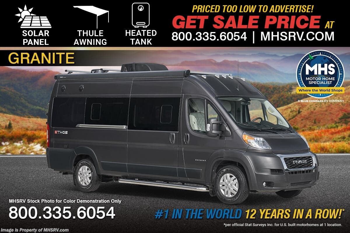 2026 Entegra Coach Ethos 20E RAM® ProMaster RV W/ Solar, Thule Armless ...