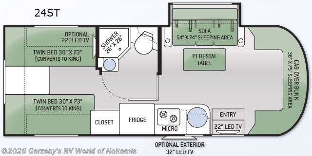 2015 Thor Motor Coach Siesta Sprinter 24ST RV for Sale in Nokomis, FL ...