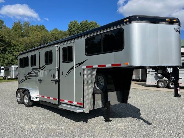 2026 Hawk Trailers 2H GN w/Dress & Side Ramp, 7'8"x6'8"