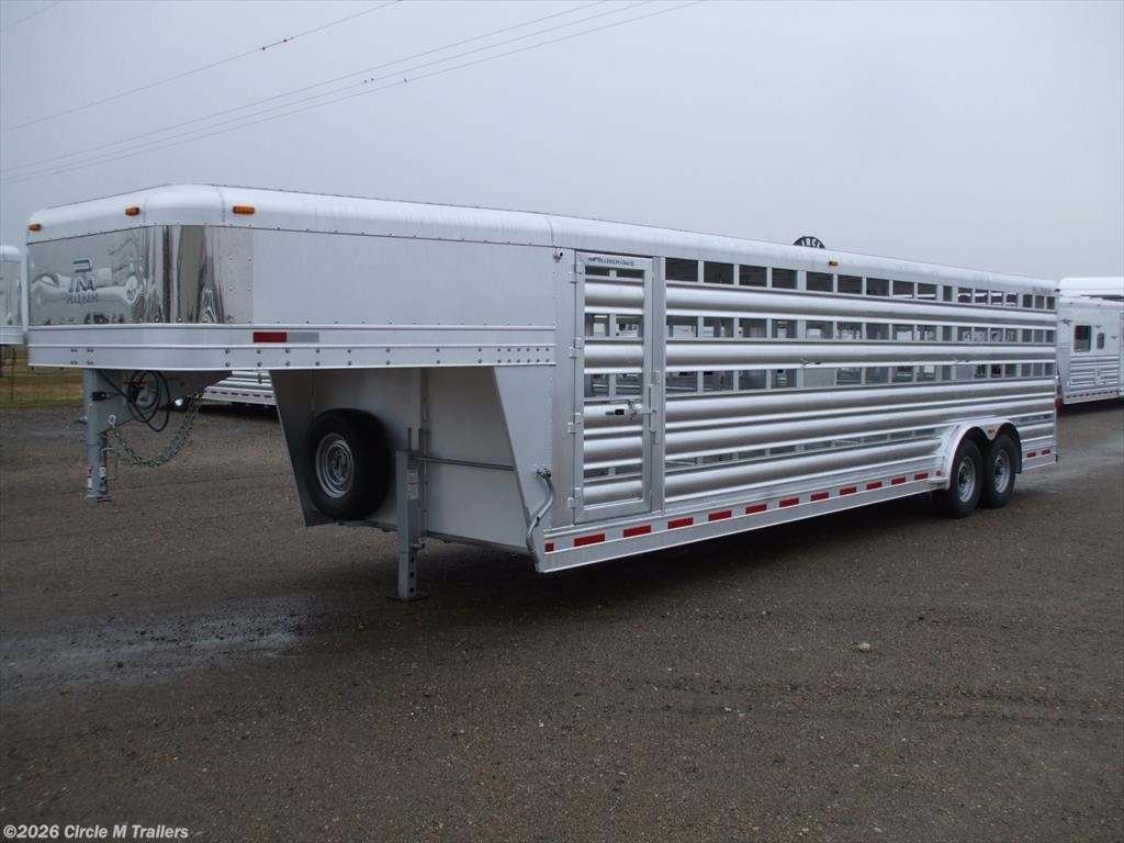 2018 Platinum Coach 28' stock trailer 8 wide 8,000# axles