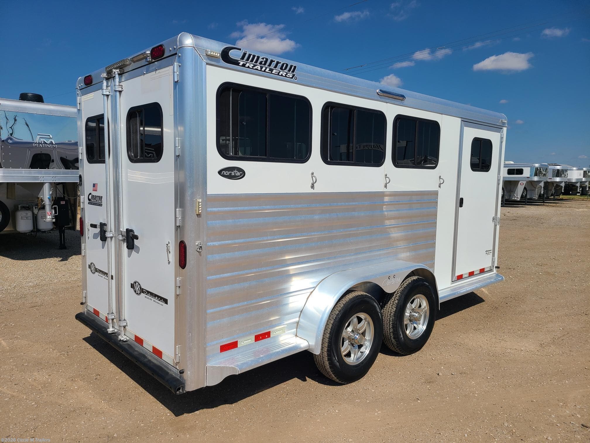 6x18 Horse Trailer for sale | Used Cimarron Norstar 3 Horse Bumper Pull | TrailersUSA