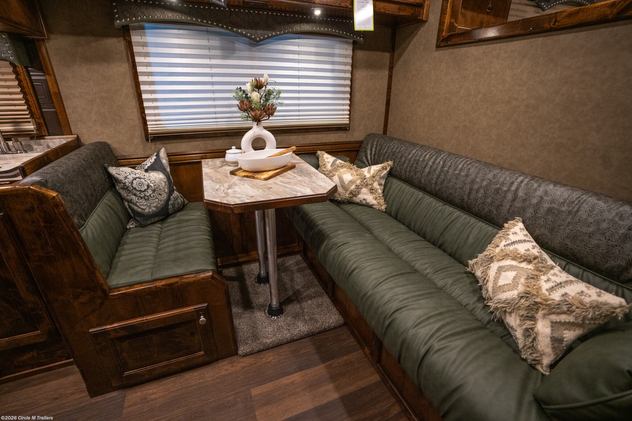 2026 Platinum Coach Outlaw 4H 13'8" SW Couch & Half-Dinette Side Load