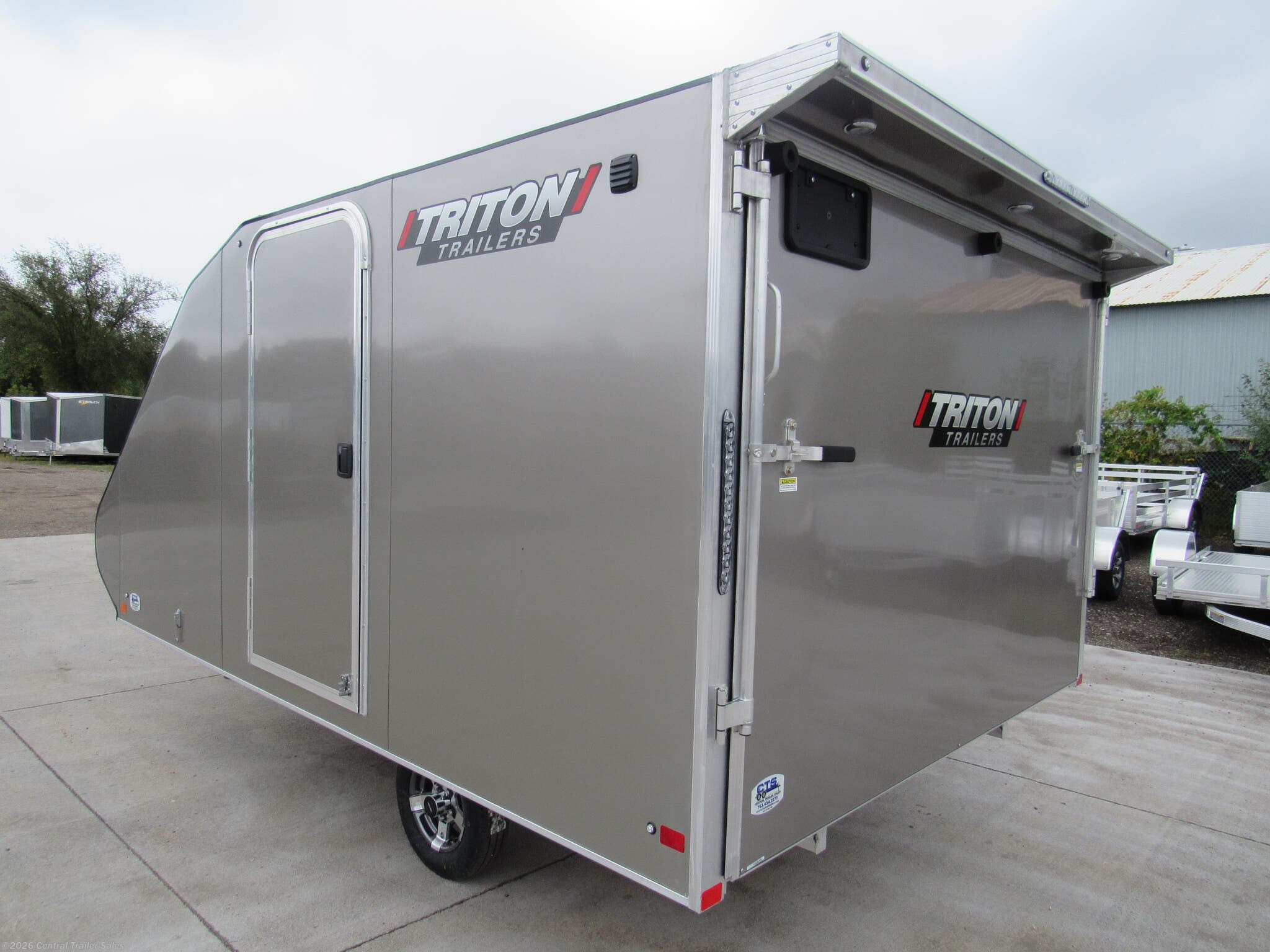 2025 Triton Trailers TC128 8.5x12ft Alum Enclosed Snowmobile Trailer