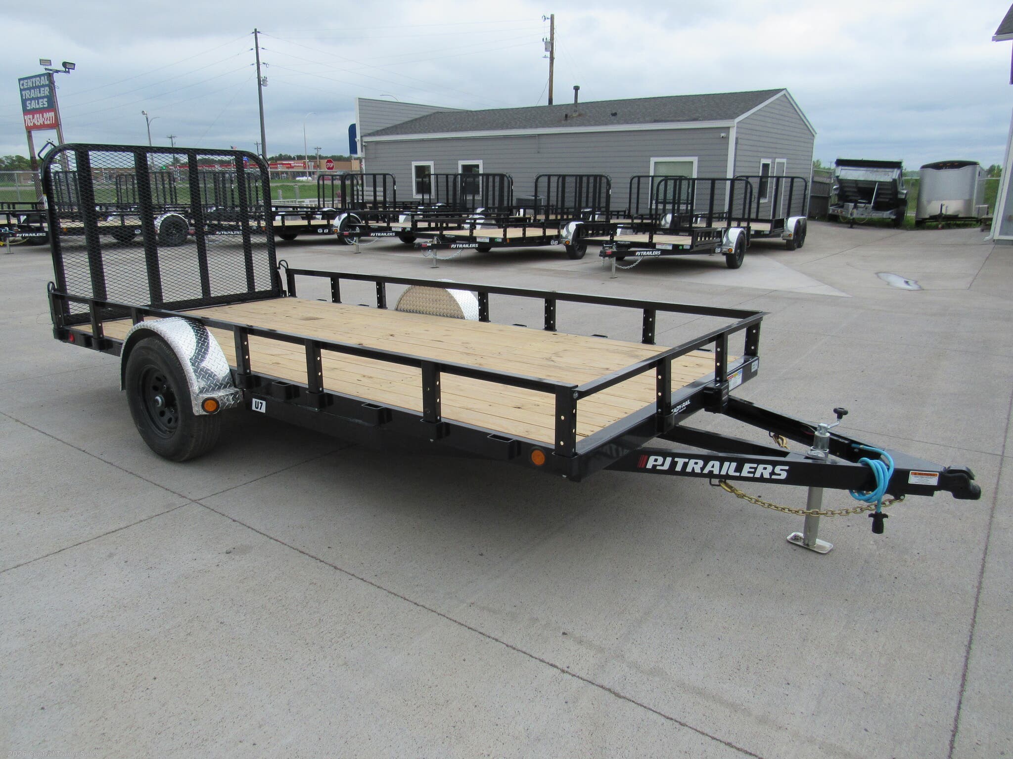 6x14 Utility Trailer for sale | New PJ Trailers U7 77" Wide Utility ...