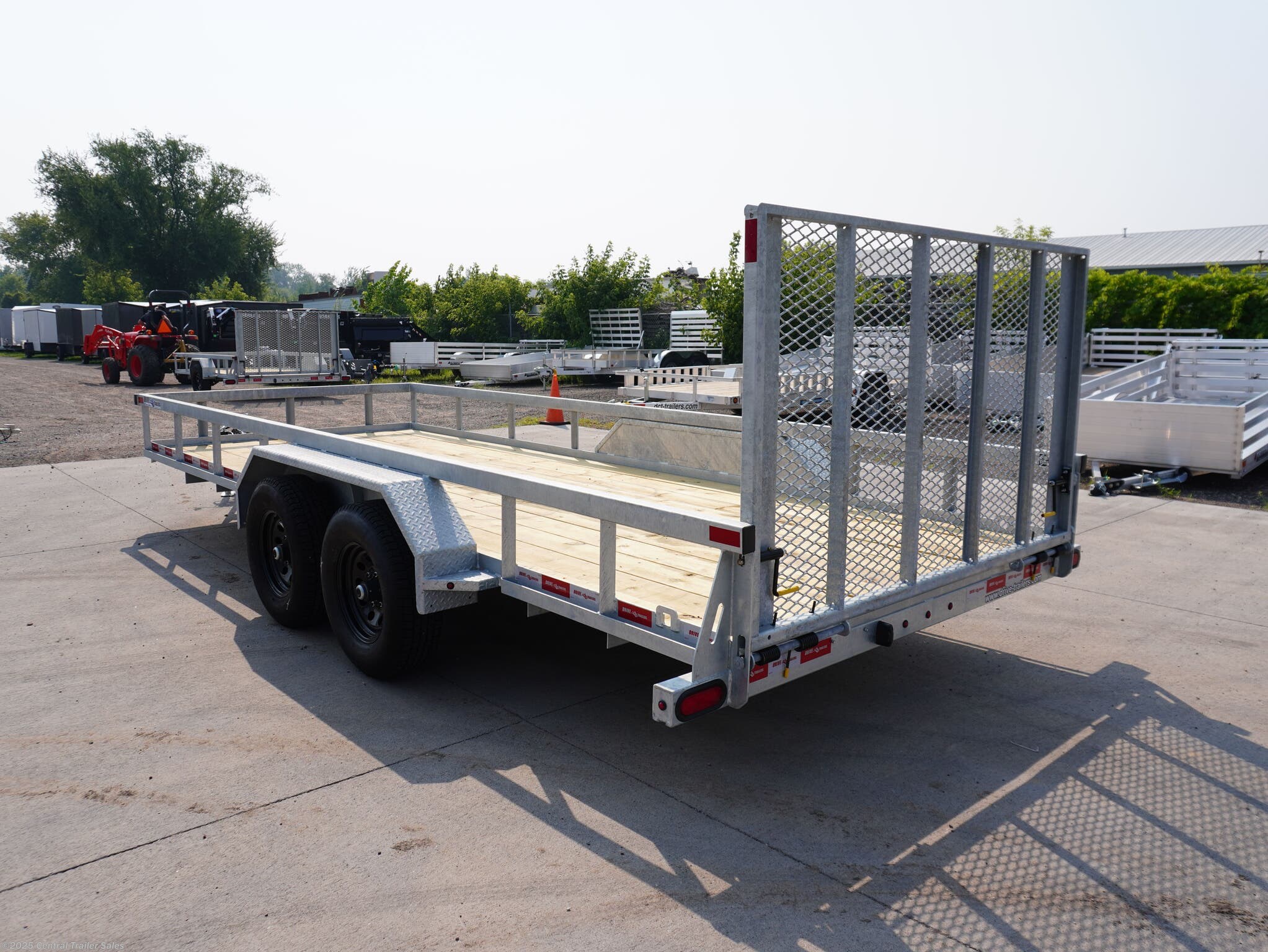 2026 Drive Trailers UTV2S508418 7x18ft Galvanized Utility/Landscape Trailer