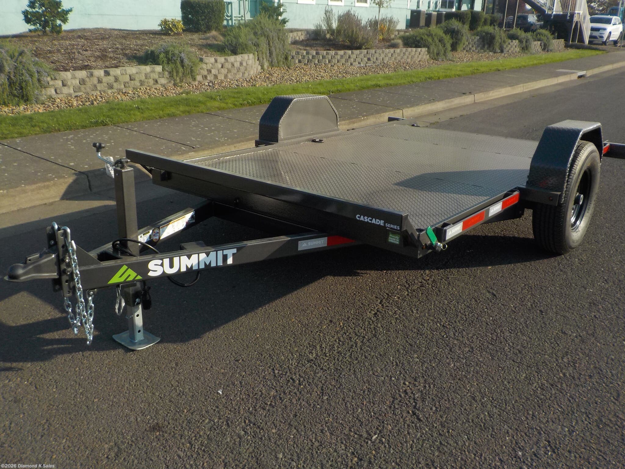 2023 Summit Trailer Cascade 7' X 12' Steel Pan Tilt