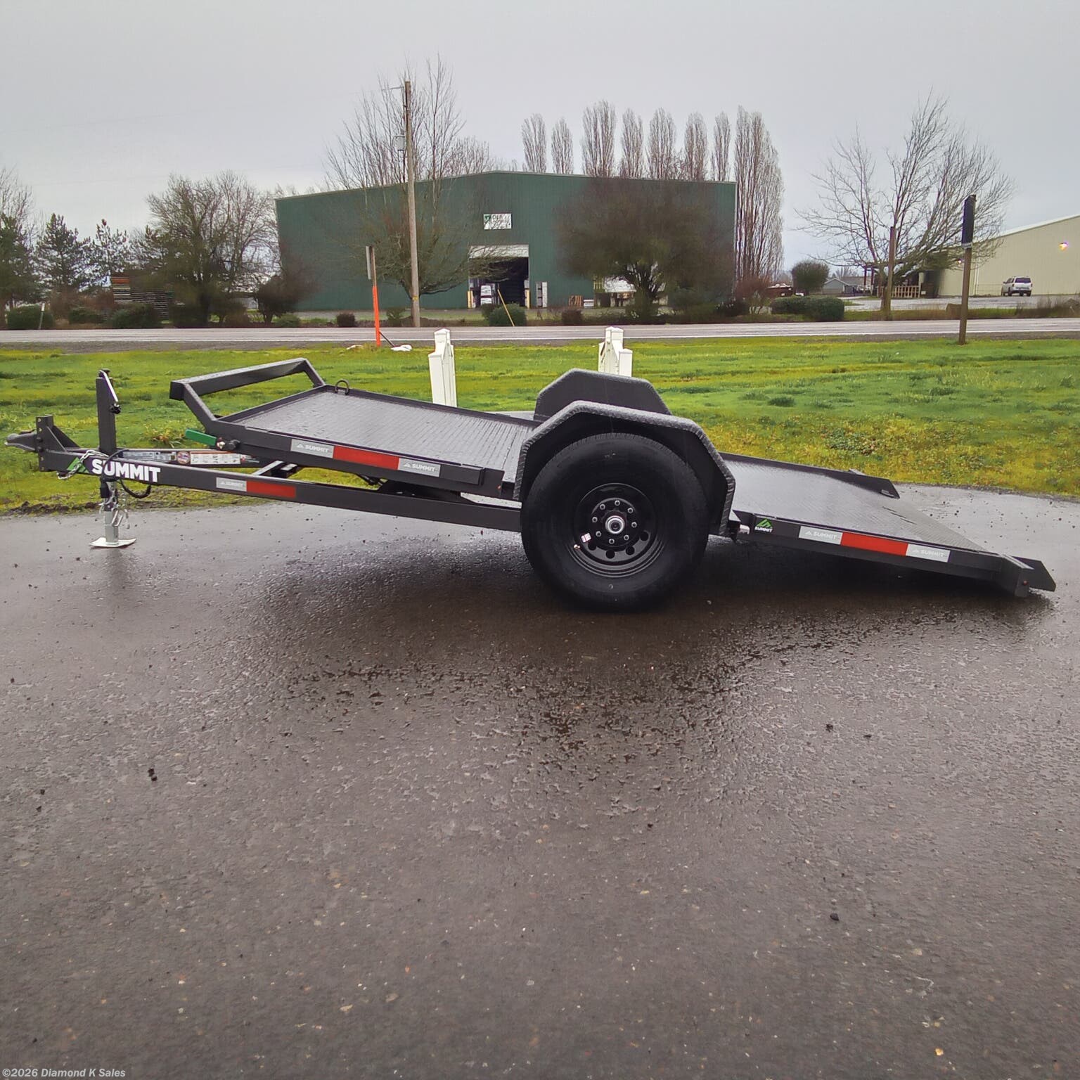 2025 Summit Trailer Cascade 7' X 12' Steel Pan Tilt