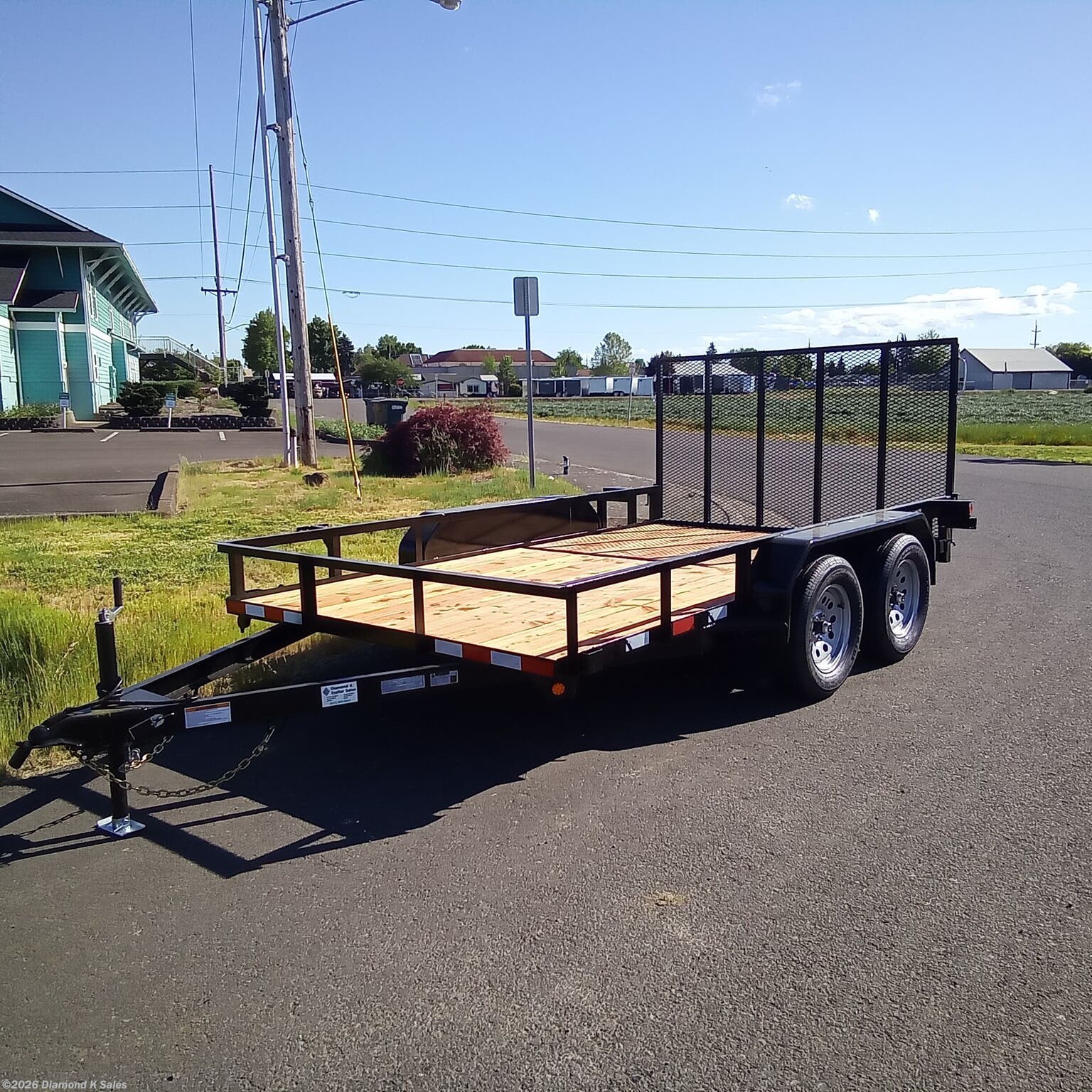 7x12 Utility Trailer for sale | New Diamond K 7' X 12' 7K Utility W ...