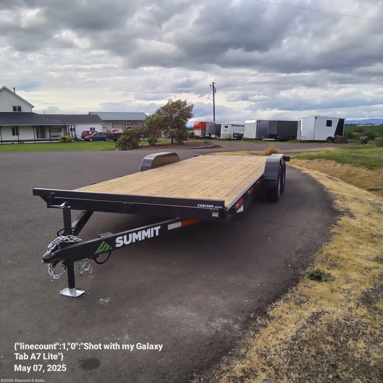 7x20 Car Hauler Trailer for sale | New Summit Trailer Cascade 7' X 20 ...