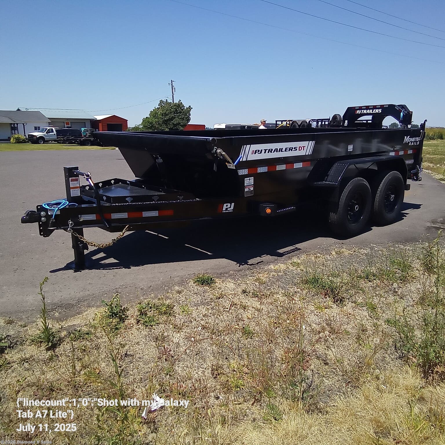 2026 PJ Trailers Dump 7' X 14' 15.4K DT 24" Telescoping Low Pro