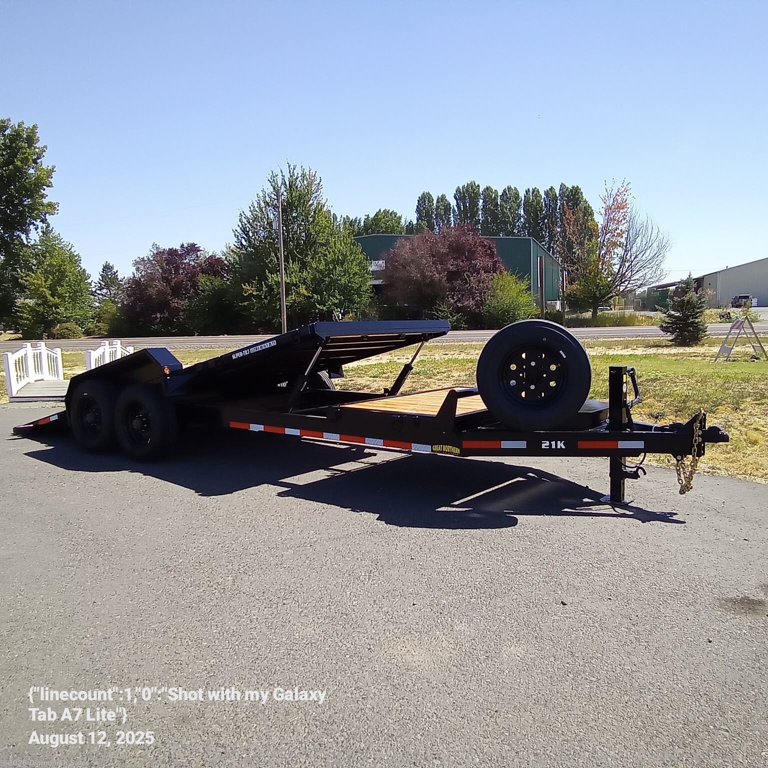 2025 Great Northern 102" X 22' 21K 18" tilt with 4' stationary