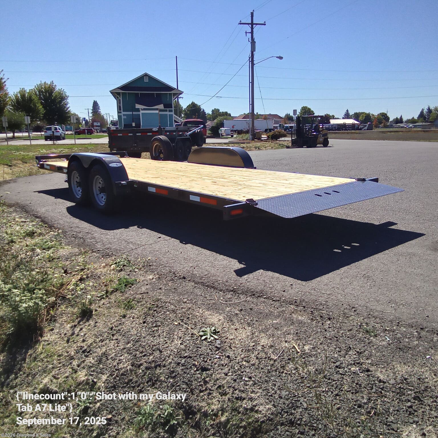 7x20 Tilt Deck Trailer for sale | New Summit Trailer Cascade 7' X 20 ...