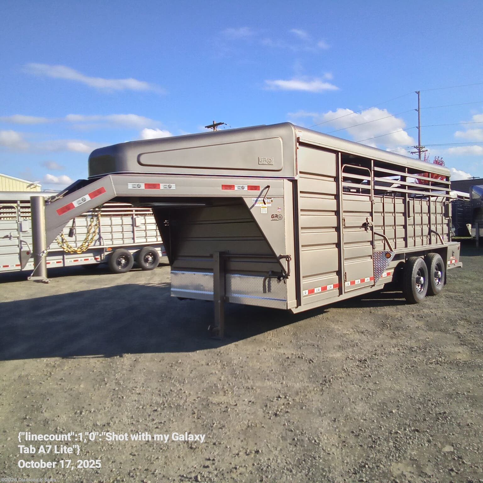 6x20 Cattle/Livestock Trailer for sale | New GR 6'8" X 20' GR LIVESTOCK ...