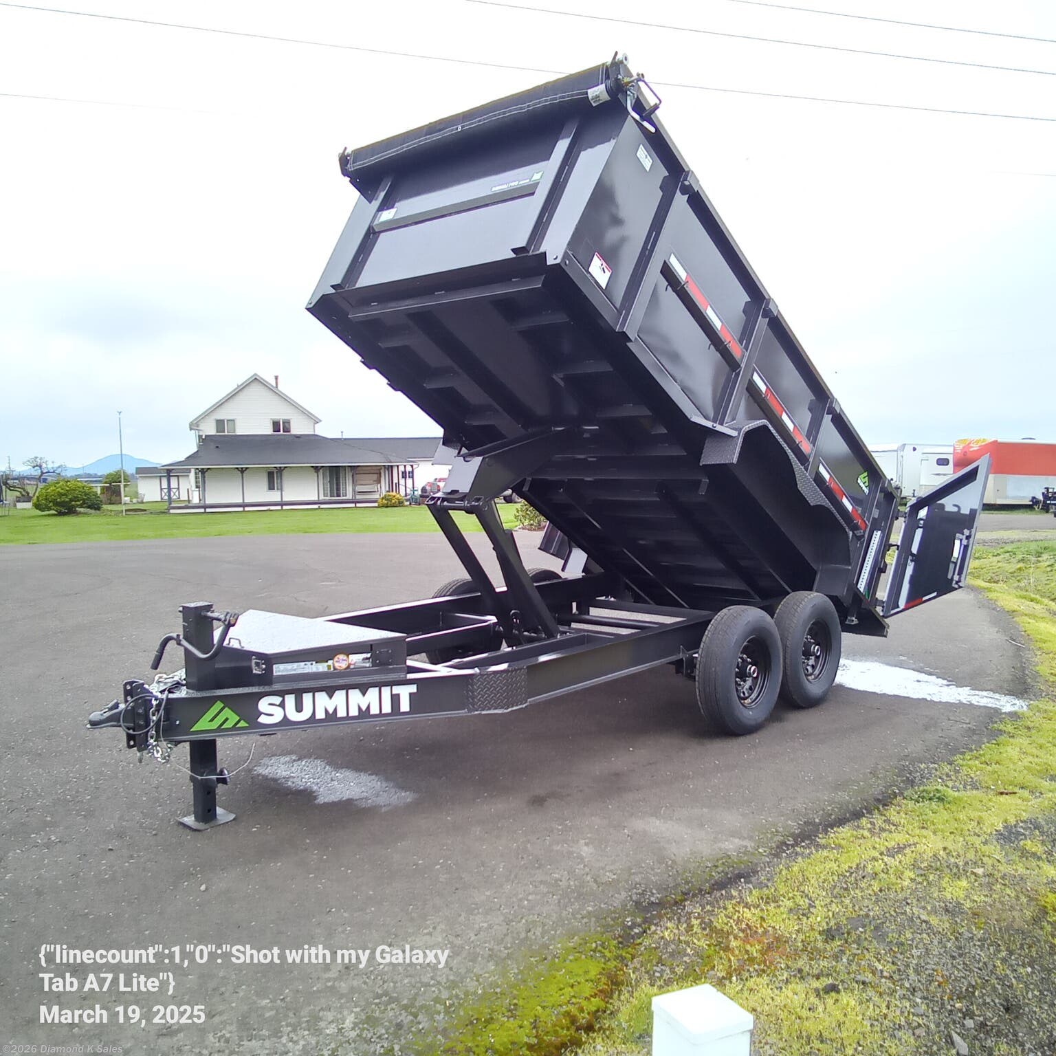 7x14 Dump Trailer for sale | New Summit Trailer Denali Pro 7' X 14'-14K ...