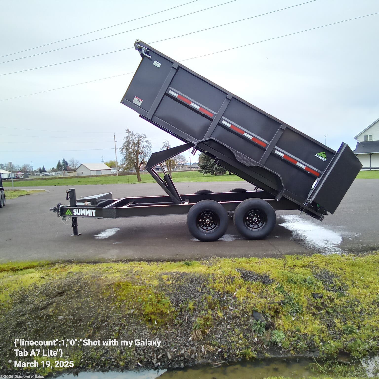 7x14 Dump Trailer for sale | New Summit Trailer Denali Pro 7' X 14'-14K ...