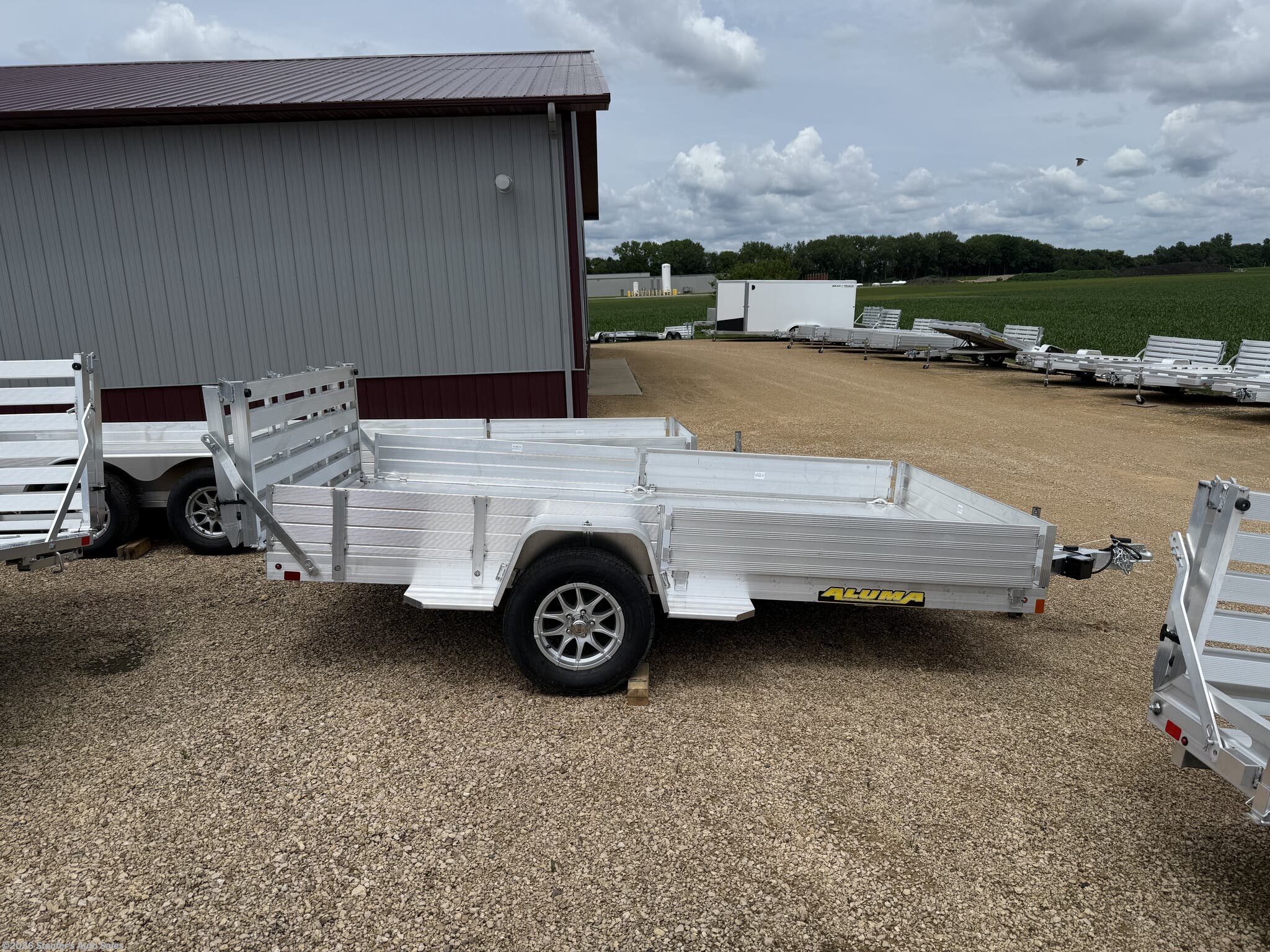 2026 Aluma 8112H SR BT 6'7" X 12' UTILITY TRAILER W/BRAKES