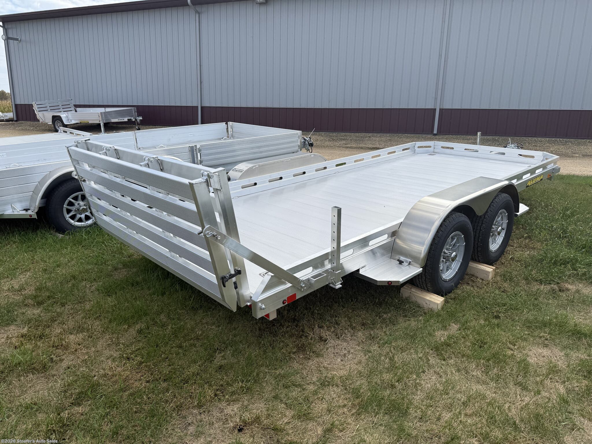 2026 Aluma 7816TA-BT 6'5" X 16' Utility Trailer w/Bifold Tail Gate
