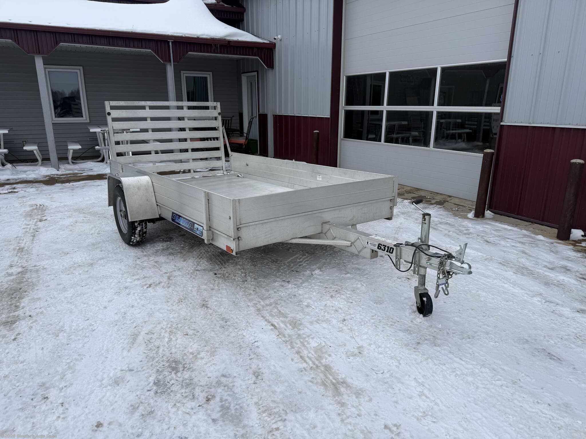 2024 Aluma 6310ESA-S-TG 5'3" x 10' Utility Trailer w/1ft Side Rack Kit