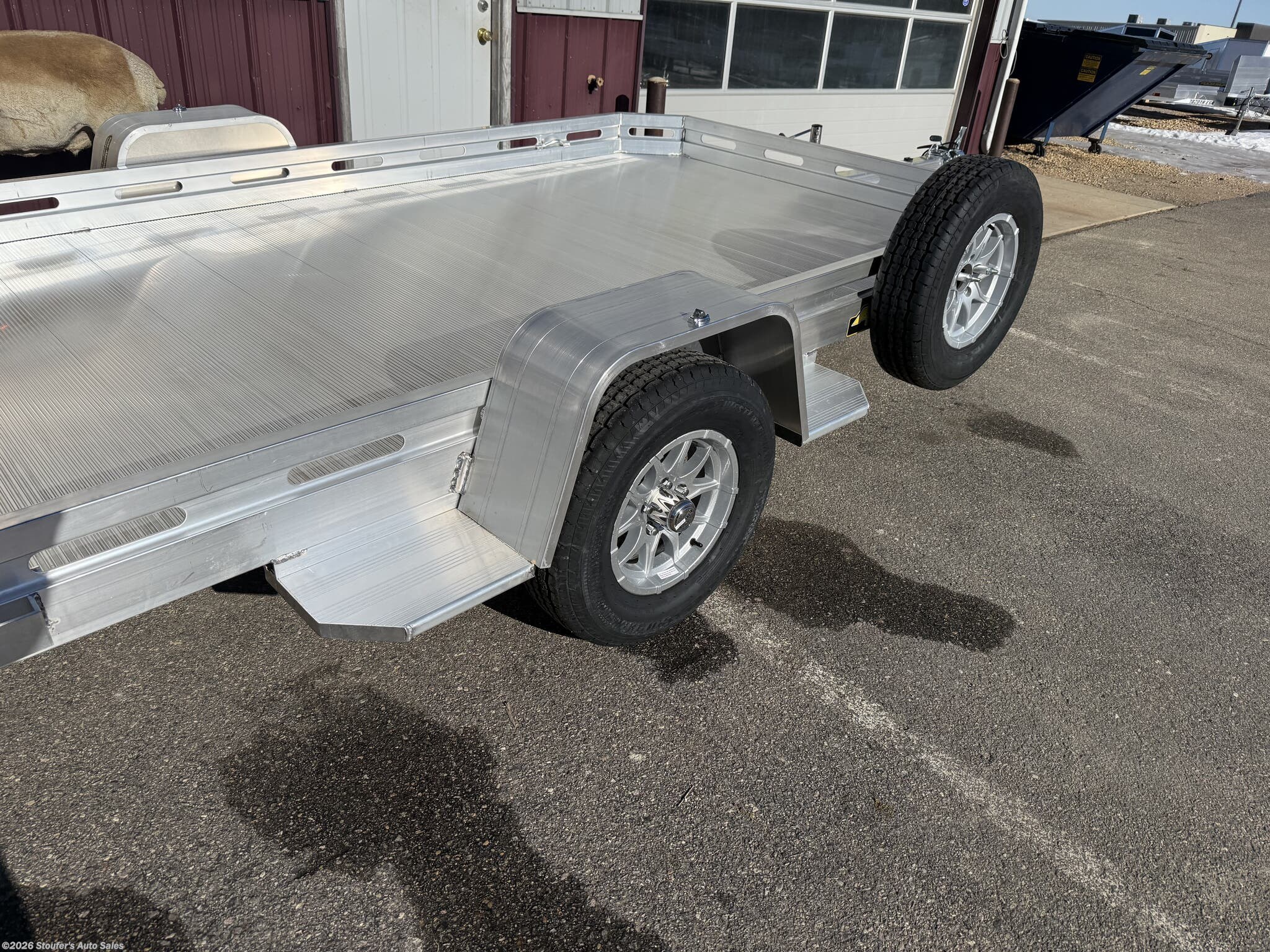 2026 Aluma 7712H 6'5" x 12' Utility Trailer with Matching Spare