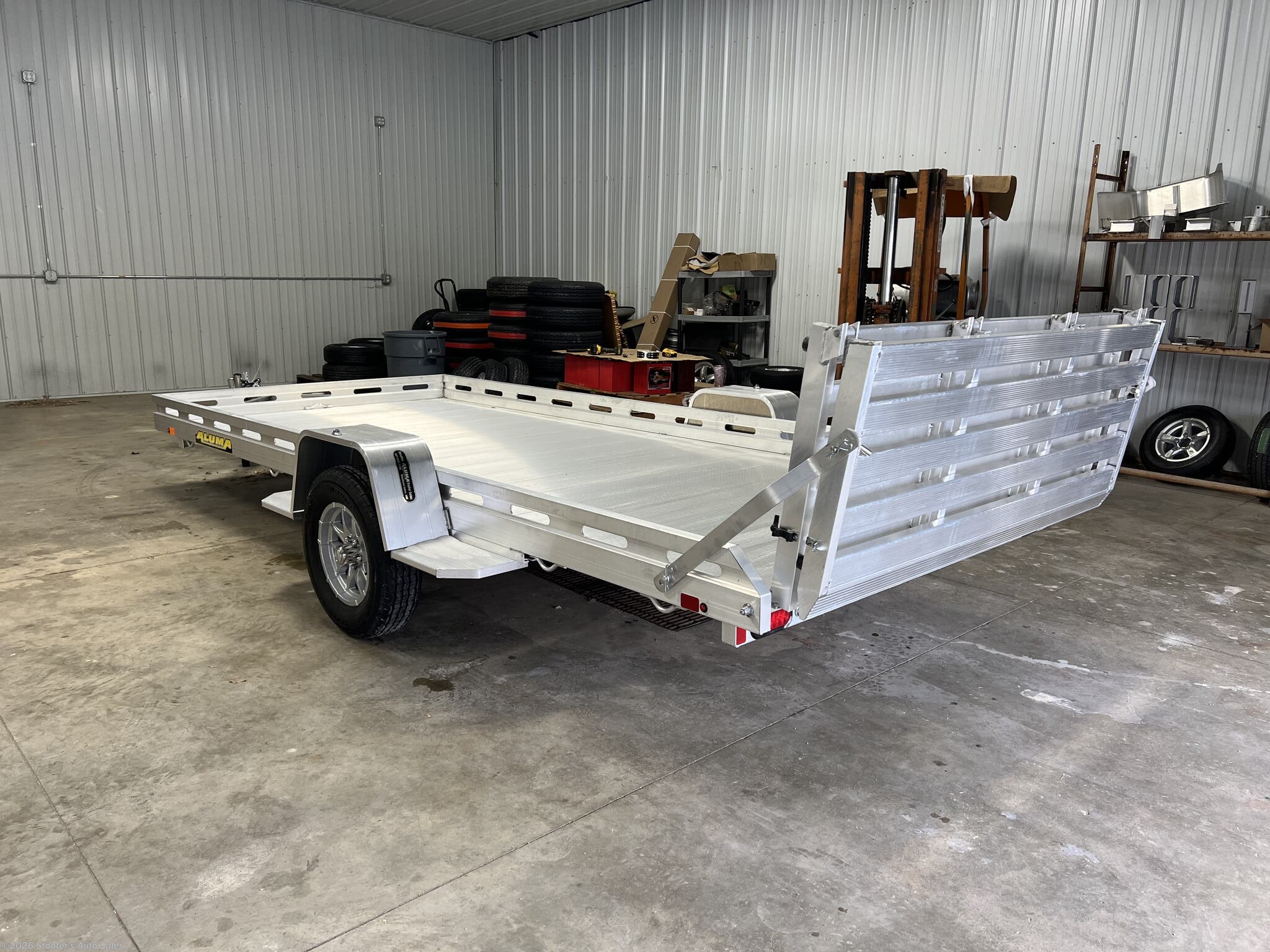 2026 Aluma 7815S-EL-BT 6'6"x 15'5" Utility Trailer