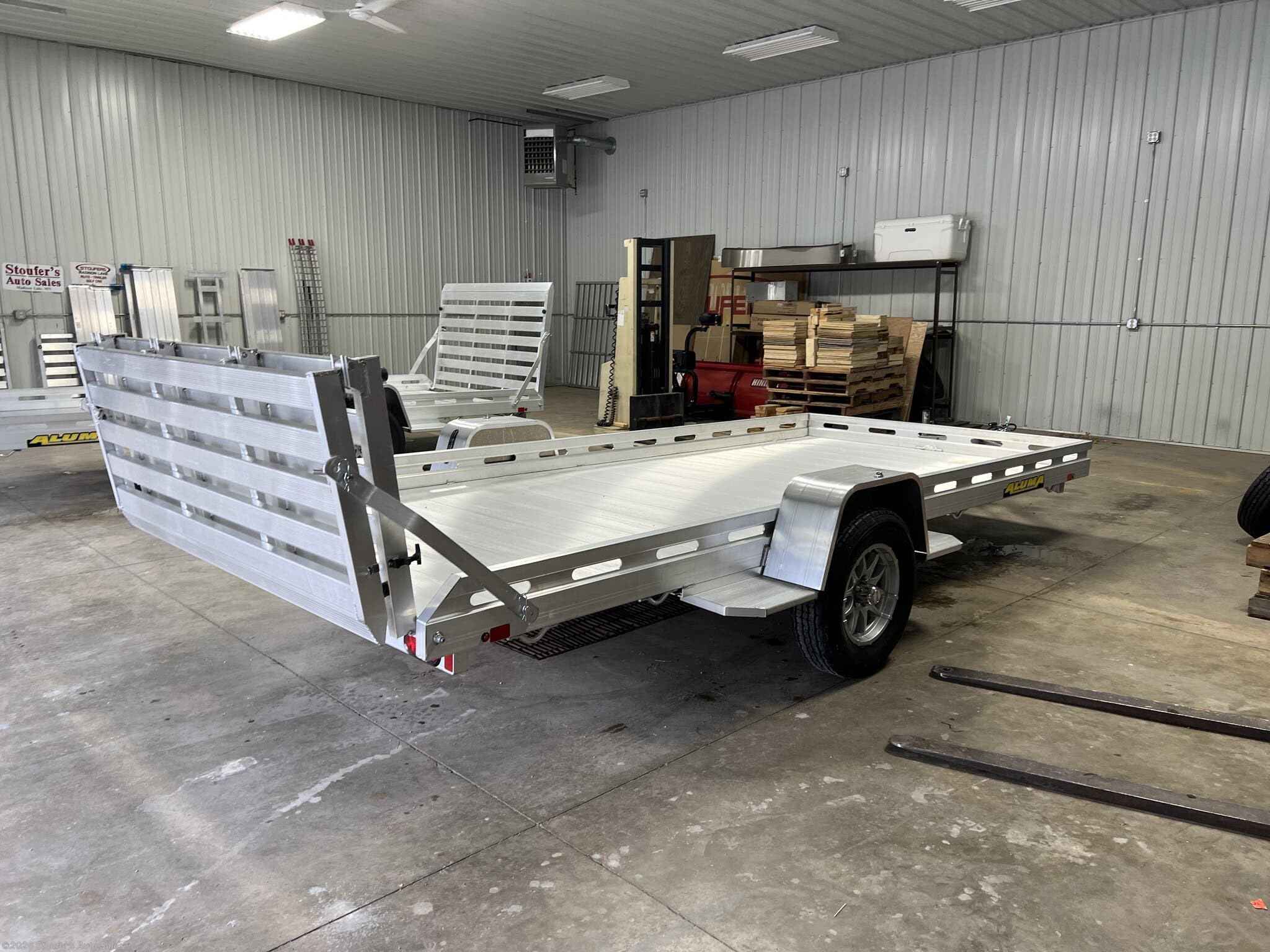 2026 Aluma 7815S-EL-BT 6'6"x 15'5" Utility Trailer