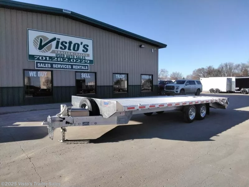 8x24 Deckover/Flat Deck Trailer for sale | New EBY 102"X24.5' Deckover Trailer | TrailersUSA