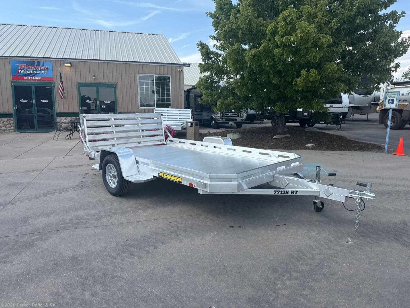 6x12 Utility Trailer for sale | New Aluma 7712H-S-BT | TrailersUSA