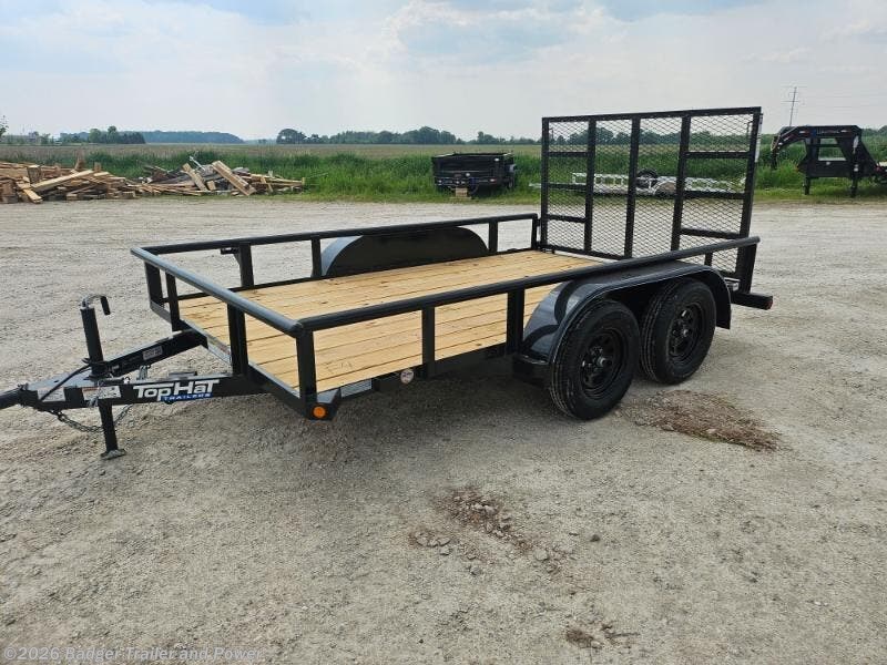 2026 Top Hat Medium Pipe Utility 83 X 18 TANDEM UTILITY TRAILER 7000# GVW