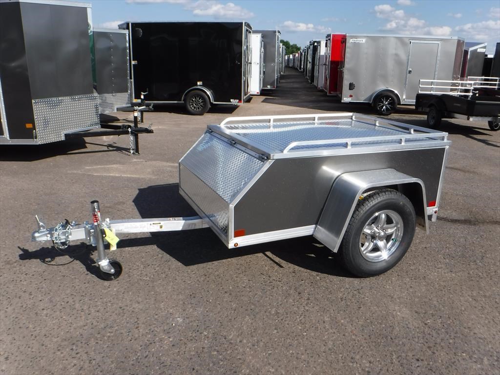 2018 Aluma AE46 Aluminum Enclosed Trailer - Charcoal