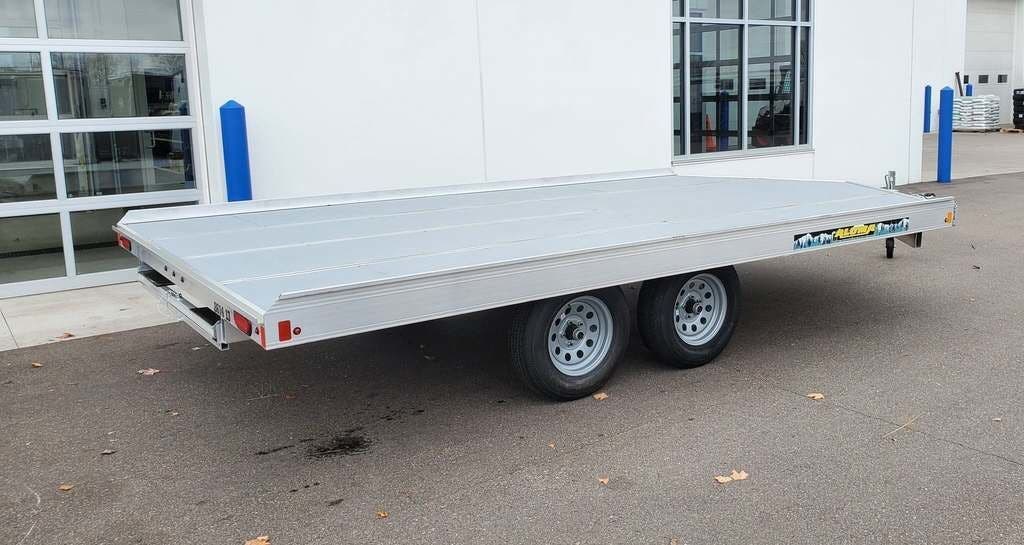 2024 ALUMA 8614D 3 Place Aluminum Drive On/Off Snowmobile Trailer - No ...