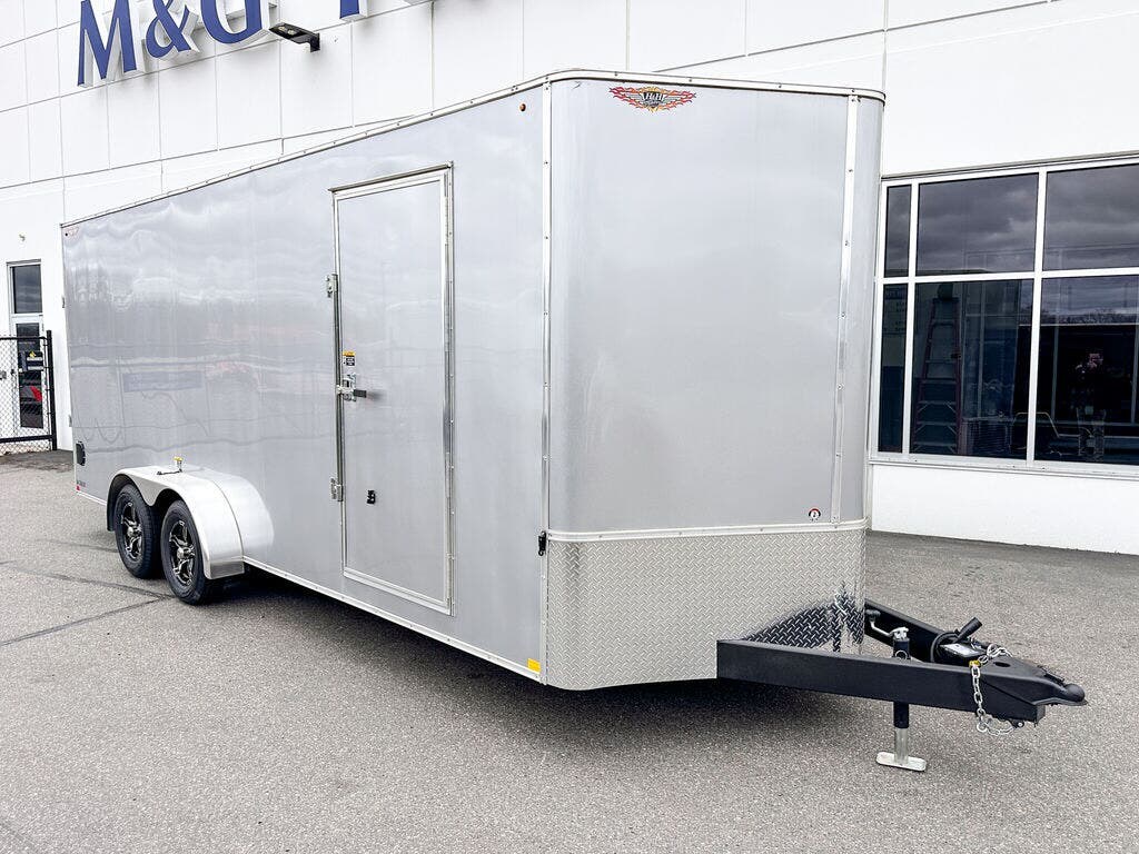 2025 H&H 7X20 7K ENCLOSED CARGO TRAILER - 7' INTERIOR - SILVER