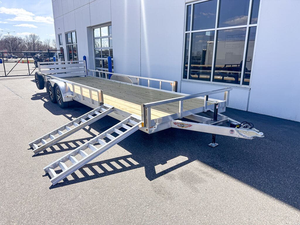 2025 H&H 82X24 ALUMINUM ATV/RAIL SIDE UTILITY TRAILER