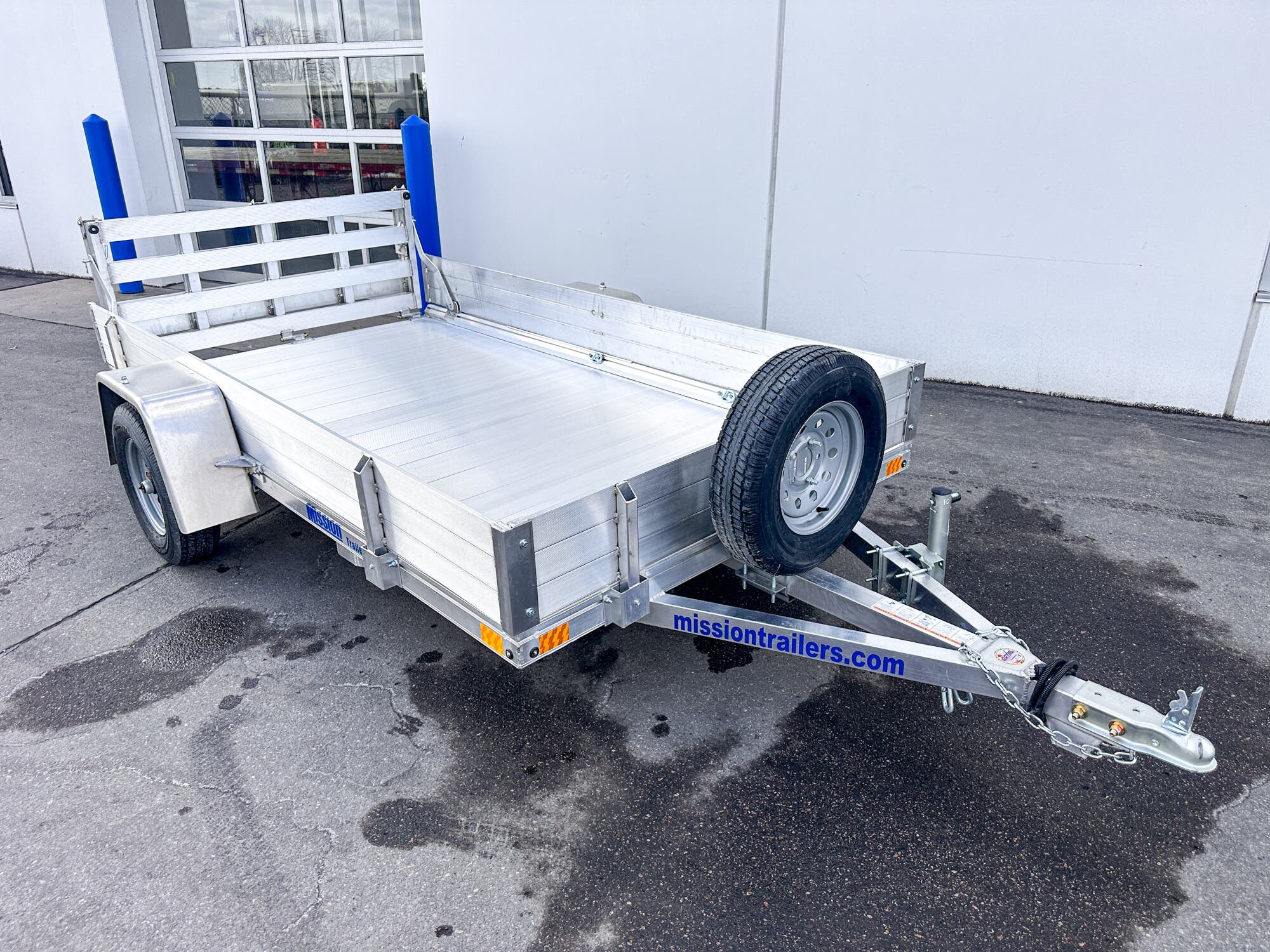 2025 MISSION TRAILERS 54X8 ALUMINUM UTILITY TRAILER - 10" SIDES - BI ...
