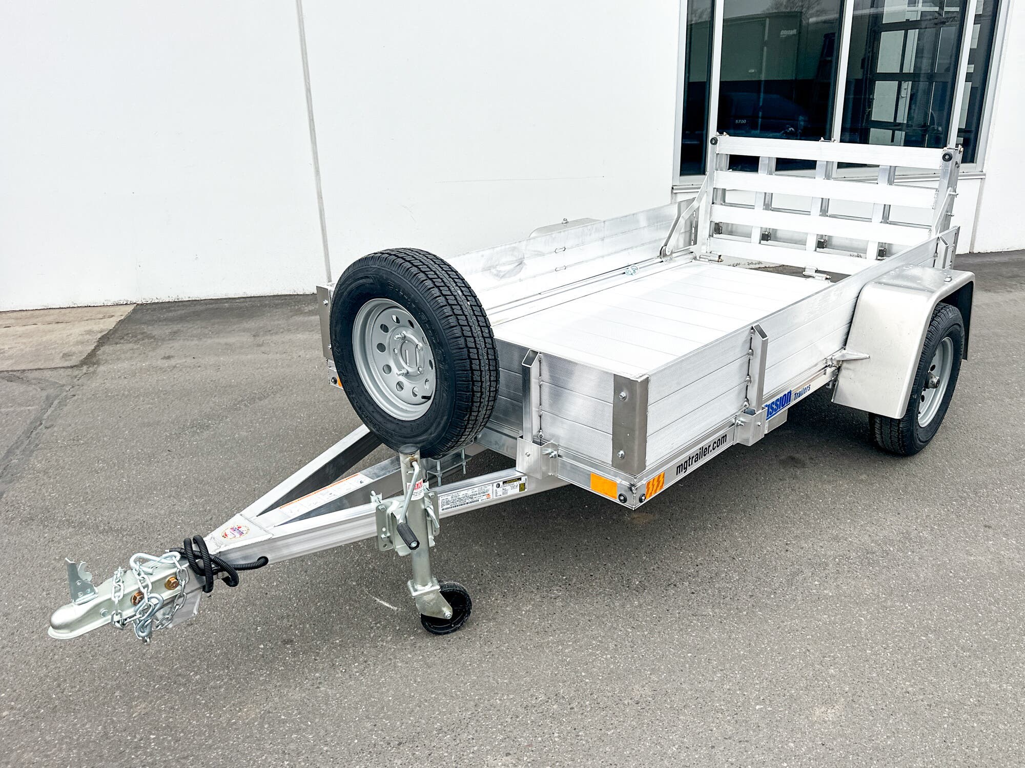 2025 MISSION TRAILERS 54X8 ALUMINUM UTILITY TRAILER 10" SIDES BIFOLD GATE