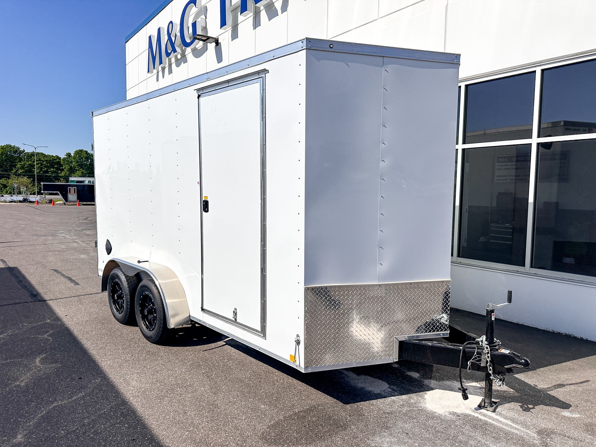 2025 RC TRAILERS RWT 7X14 ENCLOSED CARGO TRAILER - 7' INTERIOR - WHITE