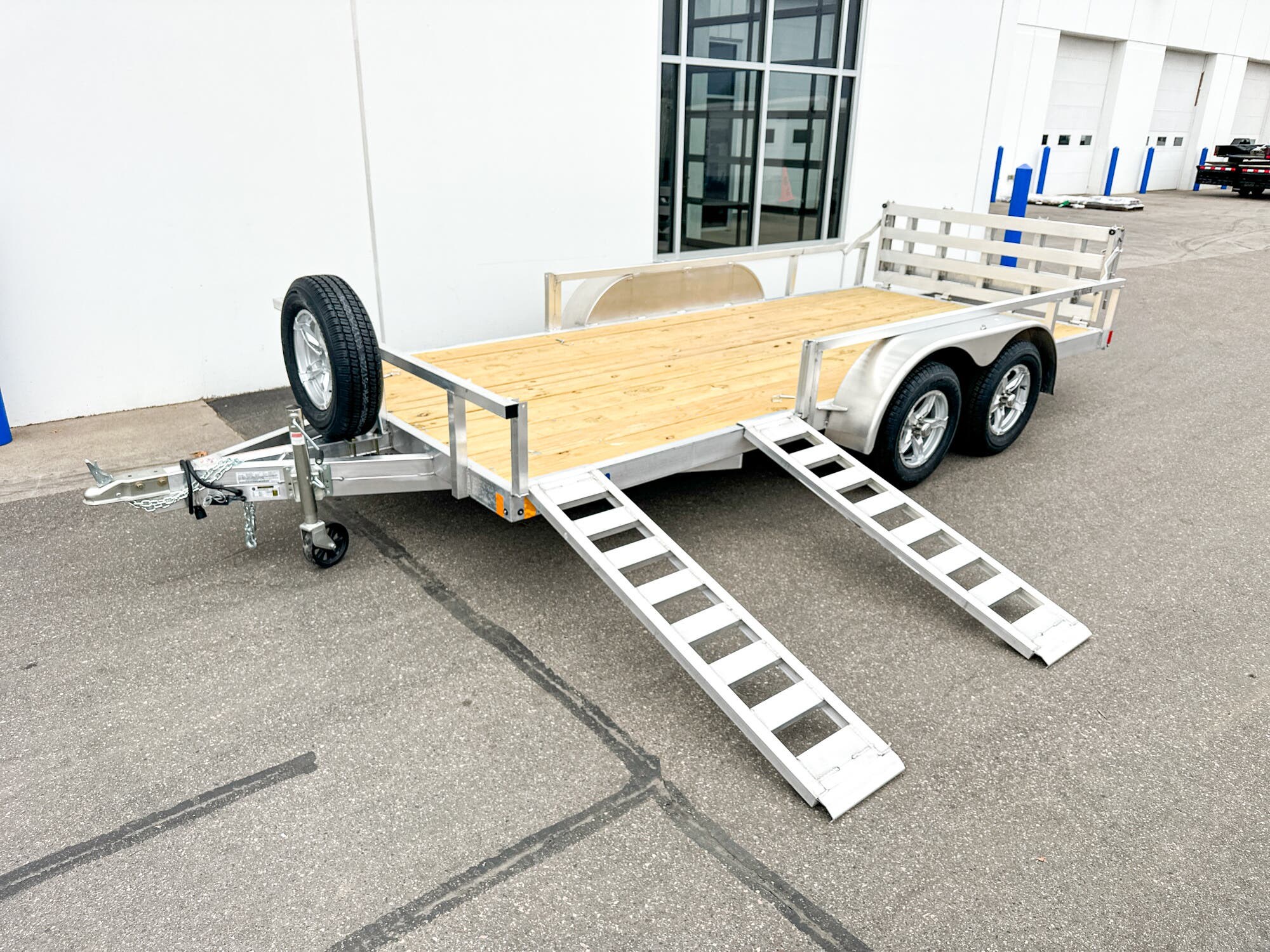 2025 MISSION TRAILERS 80X16 ALUMINUM ATV/RAIL SIDE UTILITY TRAILER ...