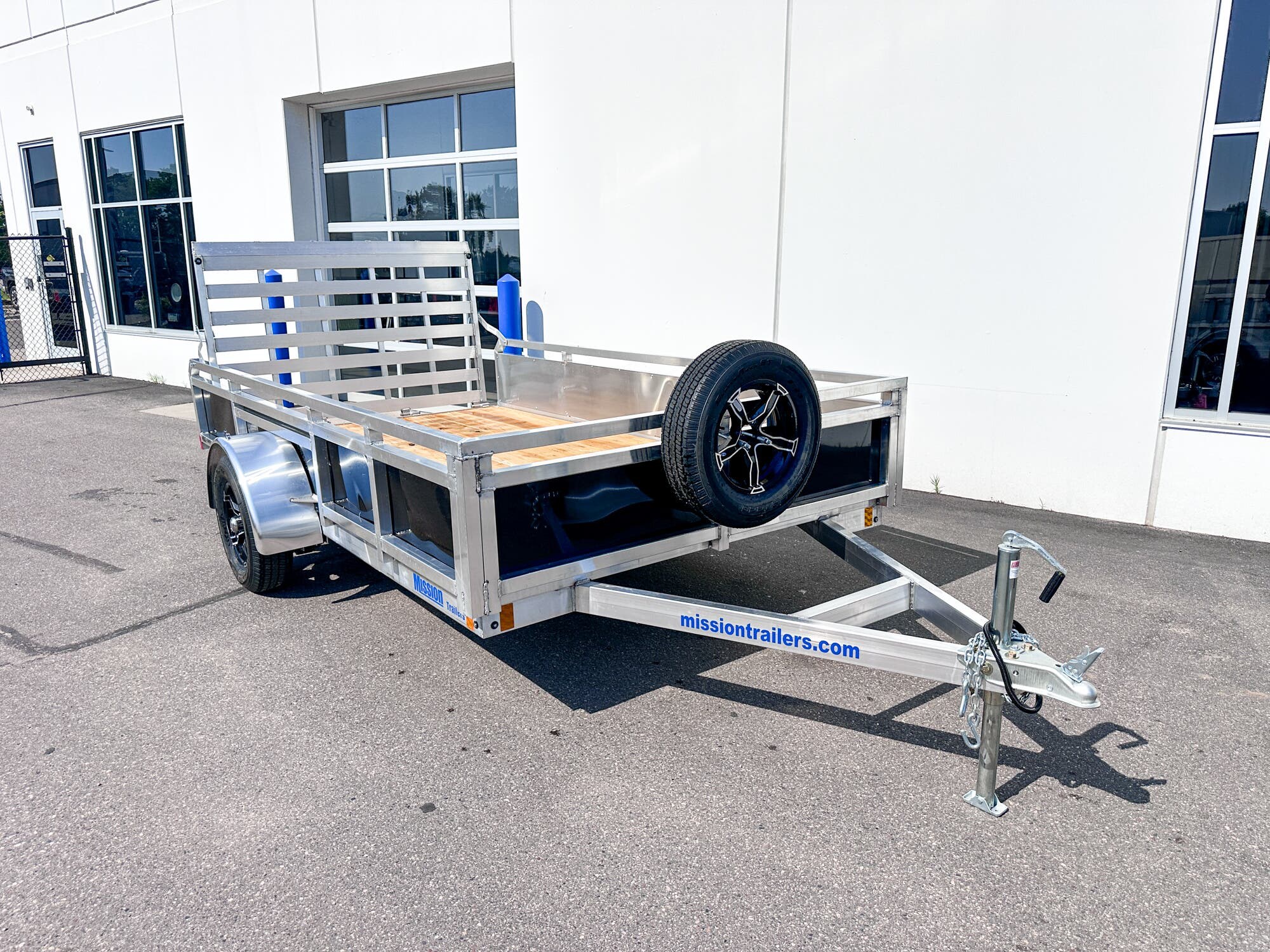 2026 MISSION TRAILERS 80X12 ALUMINUM SOLID SIDE UTILITY TRAILER-BLACK