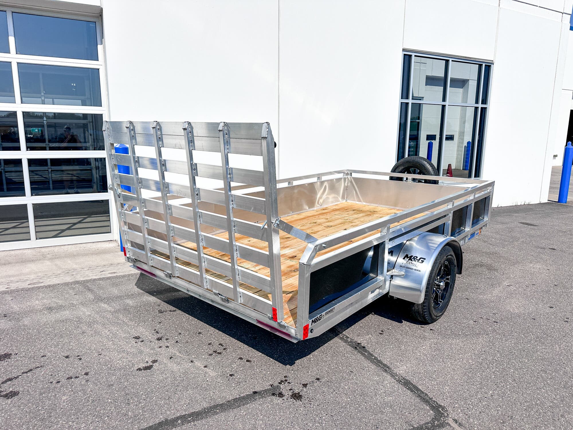 2026 MISSION TRAILERS 80X12 ALUMINUM SOLID SIDE UTILITY TRAILER-BLACK